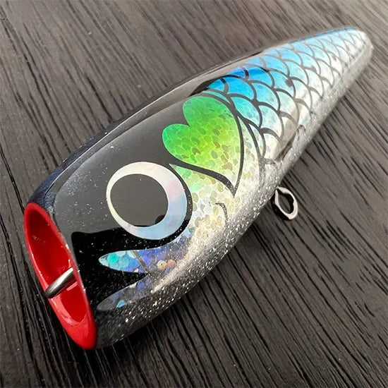 Reef Original Handmade Wood Lure - Swimming Popper 120 (Heavy Hook Typ