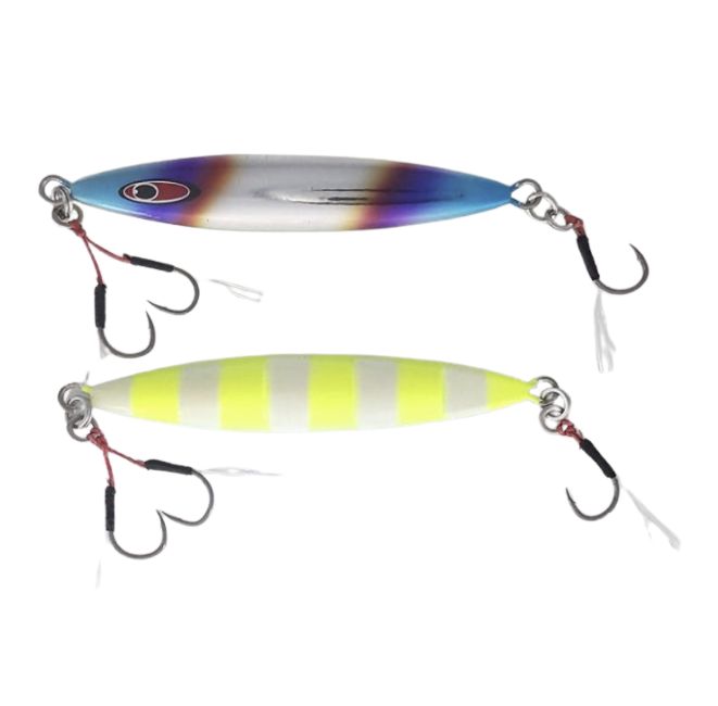 SeaFloor Control Metal Jig Tiny SPANKY - Limited Titan Chart Zebra Glo