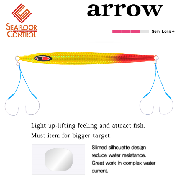 SEAFLOOR CONTROL Metal Jig ARROW 500g